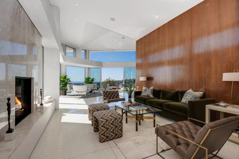 Beverly Hills Architectural Estate with Panoramic Ocean and City Views