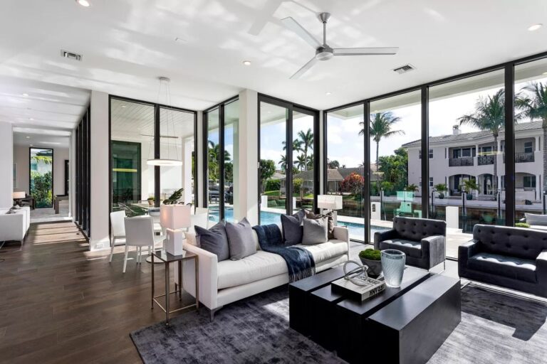 Boca Raton Mid-Century Modern-inspired Deepwater Estate listed for $6M