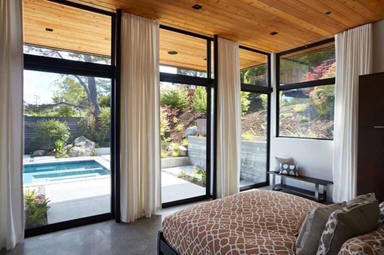 Glass Wall House in Silicon Valley, California by Klopf Architecture