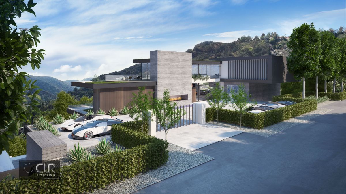 Benedict Canyon Residence Concept, Beverly Hills by CLR Design Group