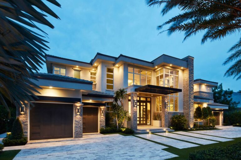 Boca Raton Modern Lakefront House built by Cudmore Builders