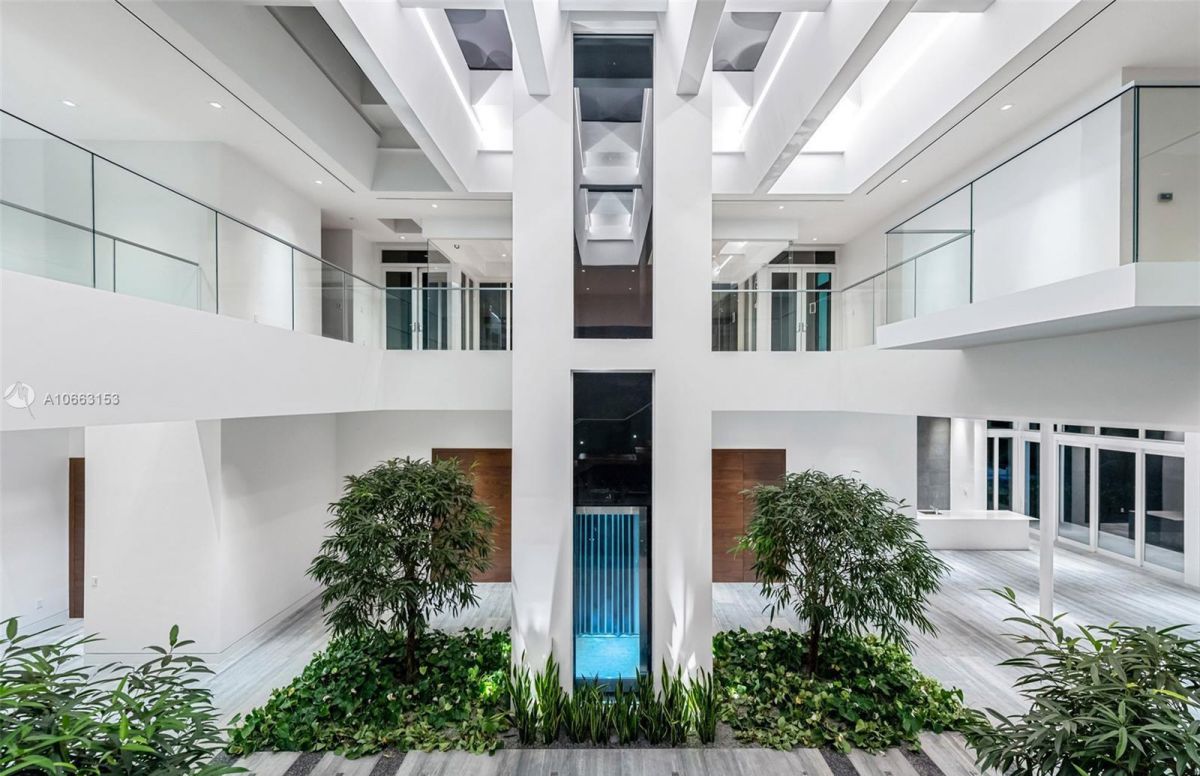 Center Island Contemporary Home in Florida for Sale at $11.995 Million