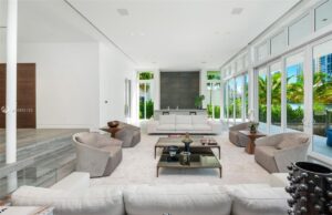 Center Island Contemporary Home in Florida for Sale at $11.995 Million