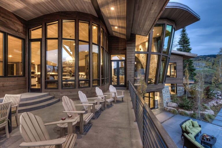 One of A Kind Utah Home on White Pine Canyon by Upwall Design Architects