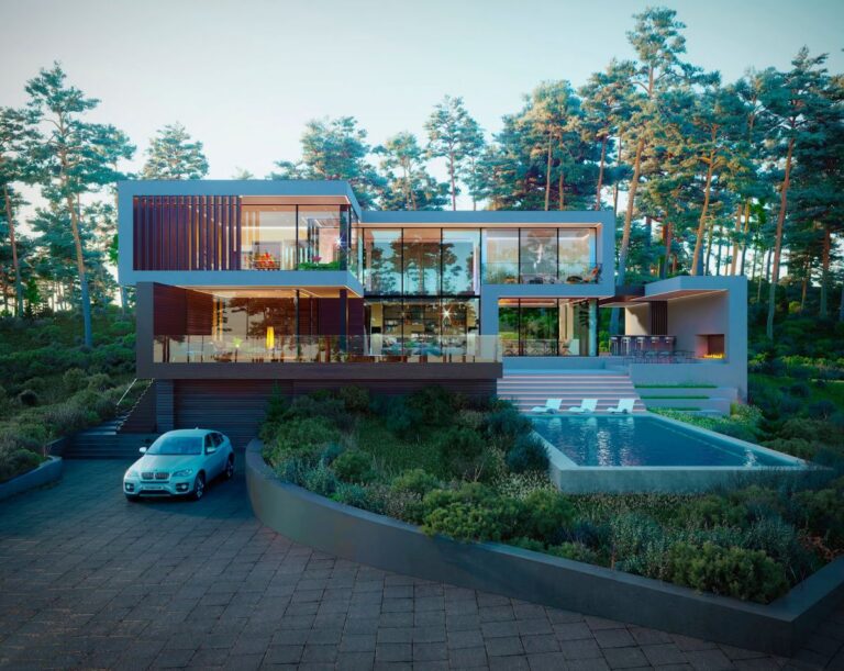 Design Concept of Dream House in Forest by Alexander Zhidkov Architect