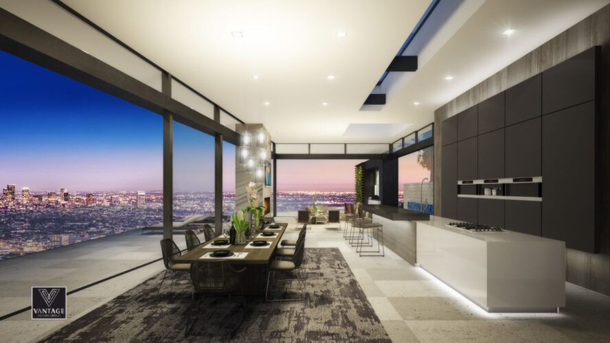 Hollywood Hills Modern Home Design Concept by Vantage Design Group