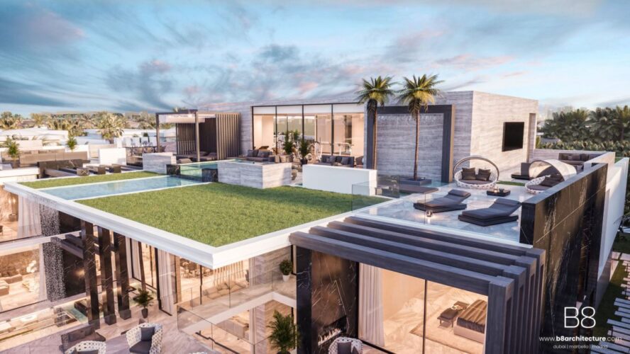 Masterfully Conceptual Design of Emirates Hills Luxury Mansion in Dubai