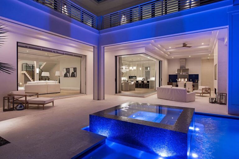 Naples Contemporary Home offers Captivating Views and Clean Lines