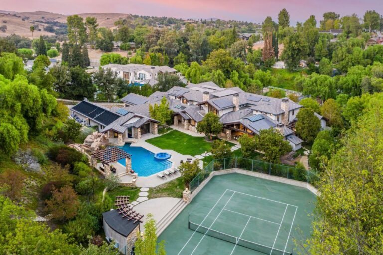 Hidden Hills Mansion with Contemporary Craftsman Style Sells $24.888M