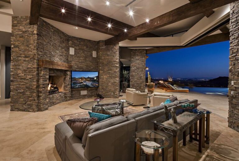 This Arizona Desert Mountain Home has breathtaking panoramic views
