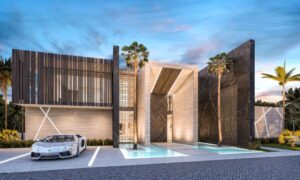 This Mansion Design Concept is Inspired in Traditional Arab Aesthetics