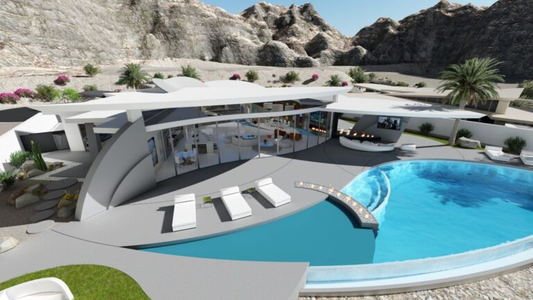 Modern Desert House Concept in California by Brian Foster Designs