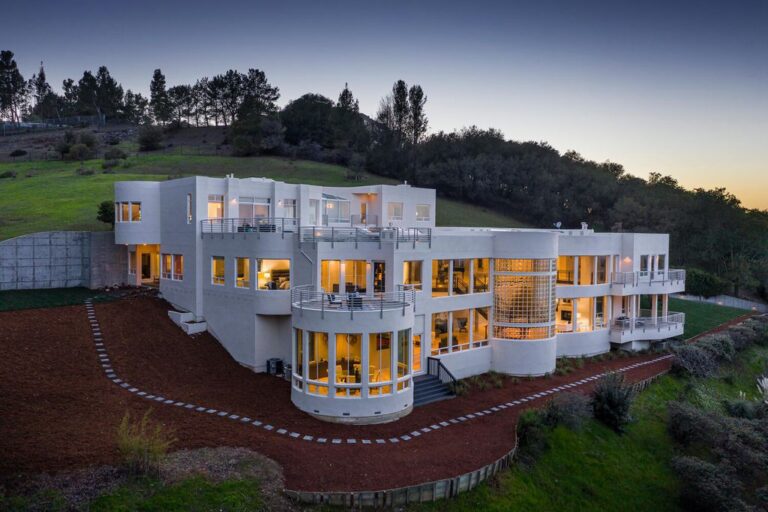 Outstanding Architectural Home with A Long Sweeping Driveway in ...