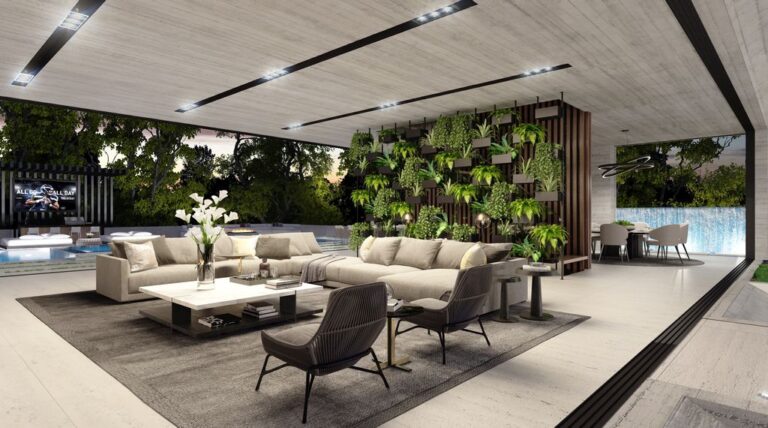 Sleek Hollywood Hills Mansion was conceptualized by CLR Design Group