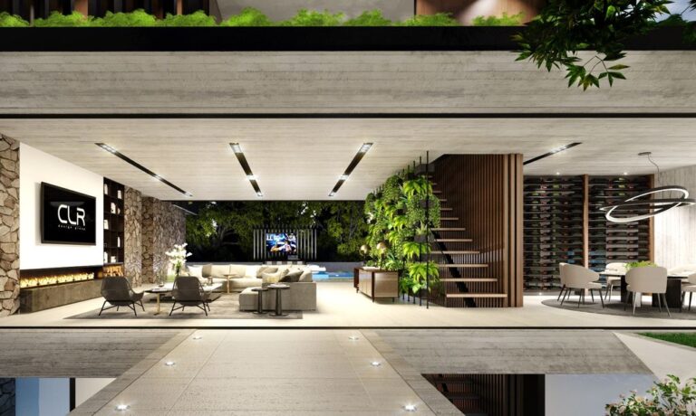 Sleek Hollywood Hills Mansion was conceptualized by CLR Design Group