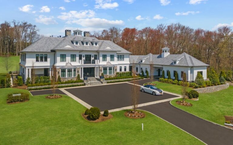 $17.5M Greenwich Mansion with Symmetrical Elegance, Exquisite Finishes