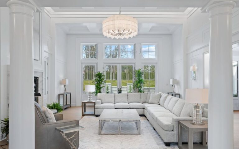 $17.5M Greenwich Mansion with Symmetrical Elegance, Exquisite Finishes