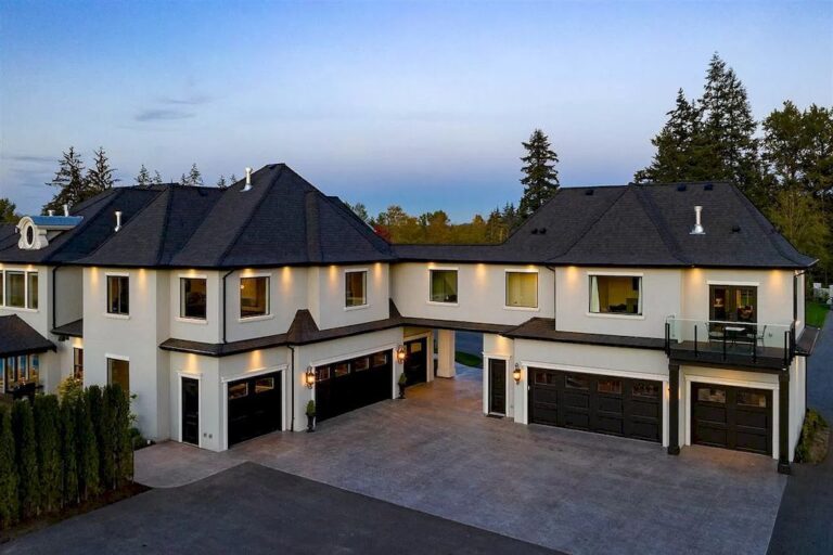 Chateau Ravissant, Newly Built French Manor Estate in Langley