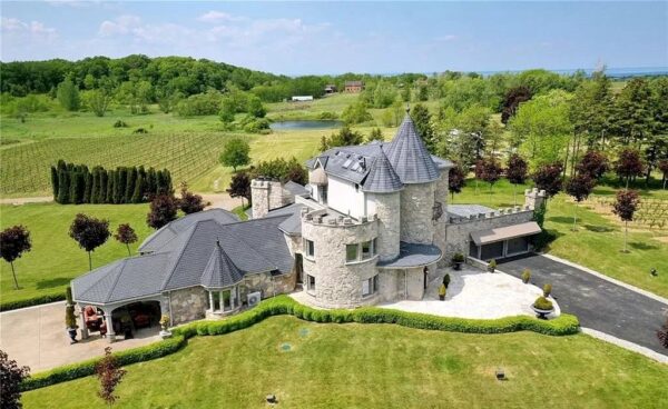 Iconic Landmark Castle in Ontario Proudly with Extensive Vineyard