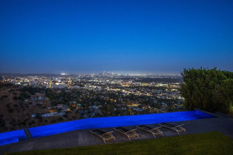 $6,995,000 Sunset Strip Home with Panoramic City View of Los Angeles