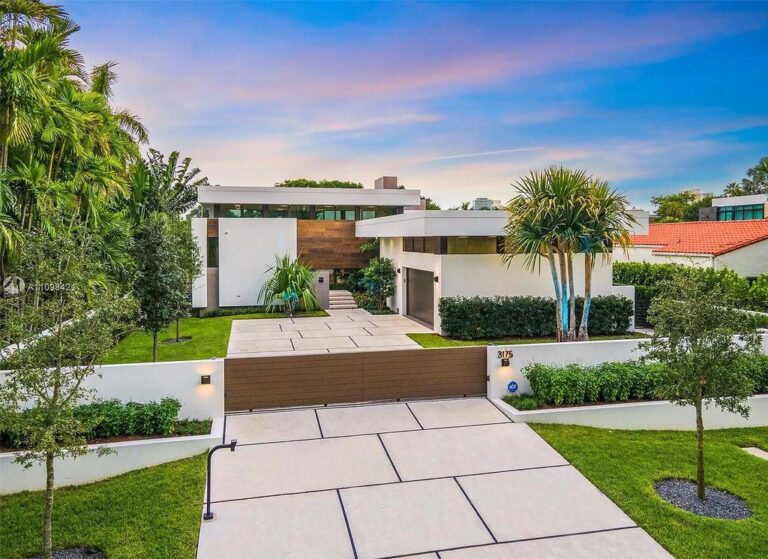 A Modern Architectural Home in Miami Beach hits Market for $6,800,000