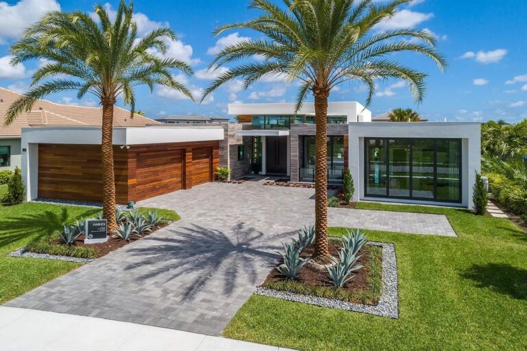 $4.6M Brand New Modern Home in Boca Raton with Fabulous Backyard