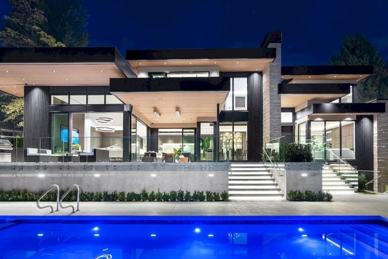 Modern Estate in West Vancouver with Unique Architecture and World ...