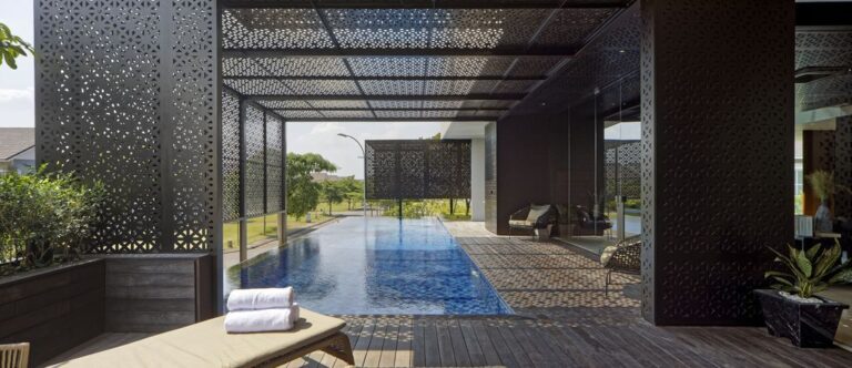 Rubic JGC residence, modern home combine feng shui by Gets Architects