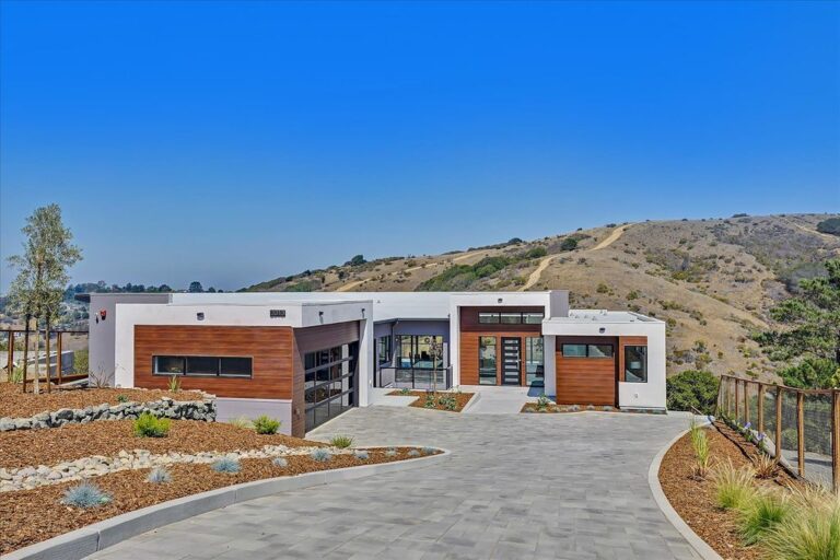 $4.785M Brand New Home in Belmont features Beautiful Views & Sunsets