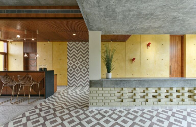 Brick Mask House, spacious luxury retirement home by Spacefiction Studio