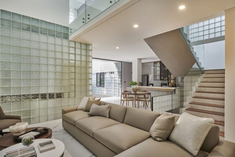 Refraction House transform with glass block series combination by RAD+ar
