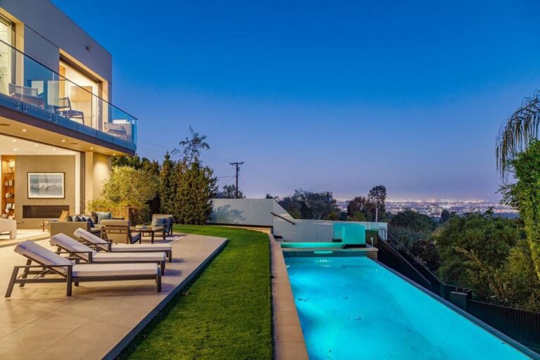 $10.95M Los Angeles Home is the Epitome of CA indoor outdoor Living
