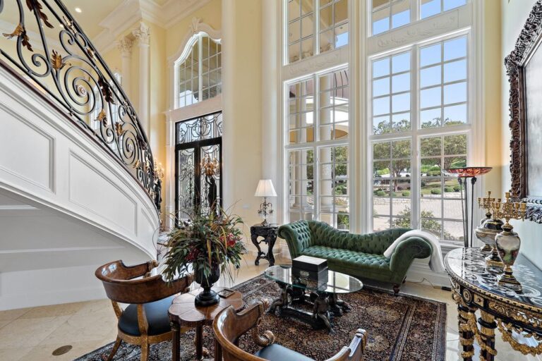 $9.9M Elegant Italian Baroque Mansion in Austin with Breathtaking Views