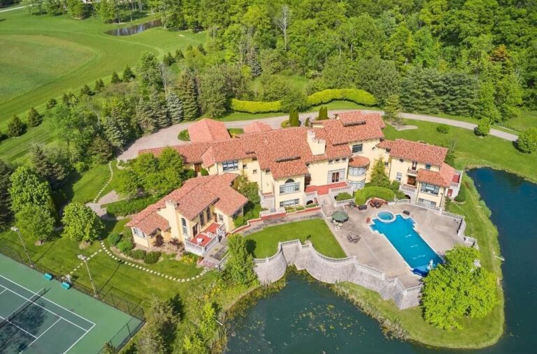 One-of-a-kind Mediterranean Estate in Ohio Features Rarest Quality and ...