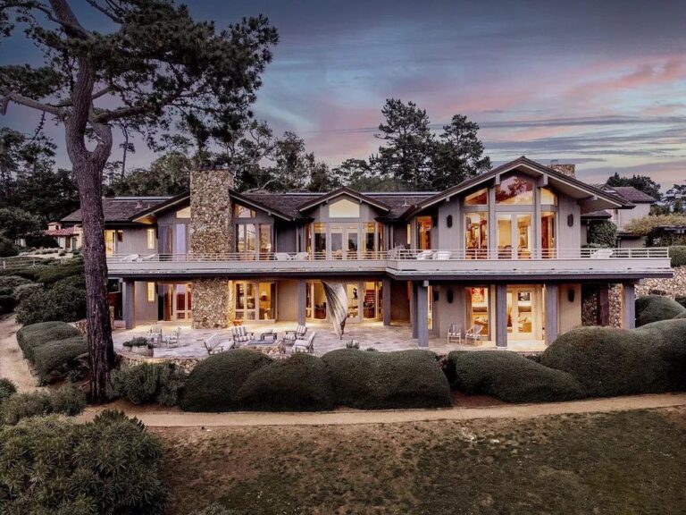 An Architectural Home in Pebble Beach Features Jaw Dropping Views