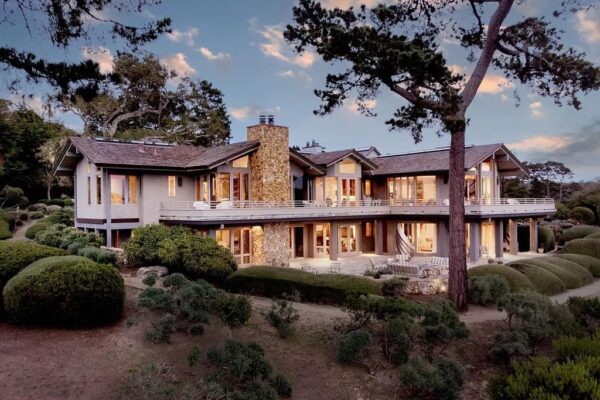 An Architectural Home in Pebble Beach Features Jaw Dropping Views