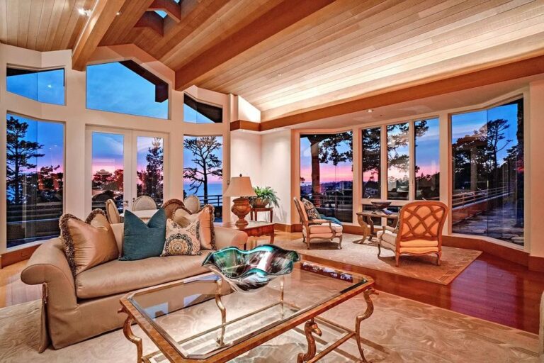 An Architectural Home in Pebble Beach Features Jaw Dropping Views