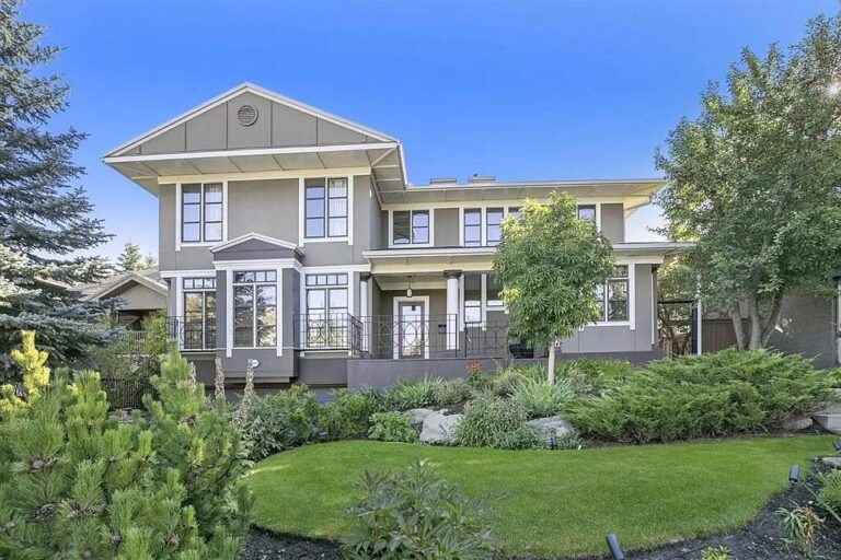 Outstanding Traditional Home in Alberta Offers Breath Taking City Views ...