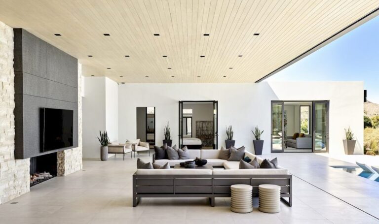 Classic and Modernist Design of Ebony and Ivory House by Drewett Works