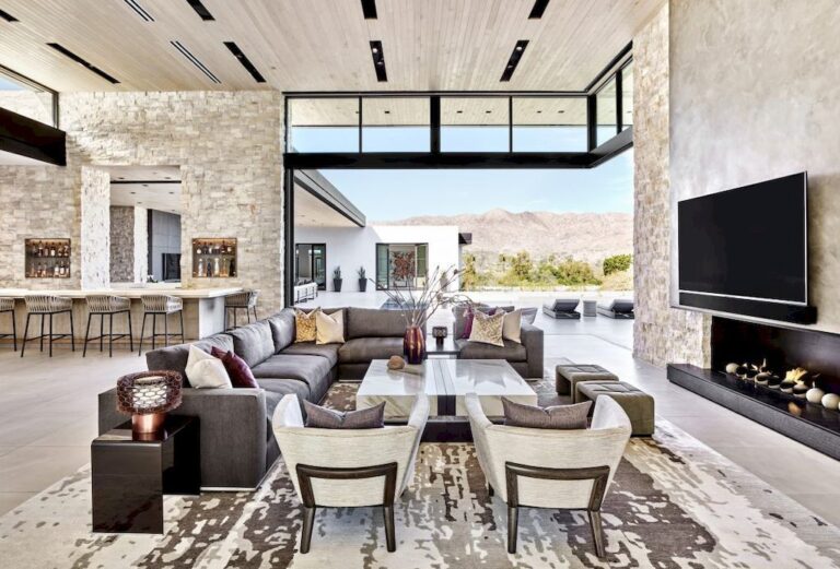 Classic and Modernist Design of Ebony and Ivory House by Drewett Works