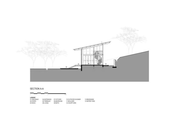 Smolhaven House with Pitched Roof by Choo Gim Wah Architect