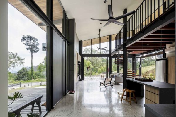 Smolhaven House with Pitched Roof by Choo Gim Wah Architect