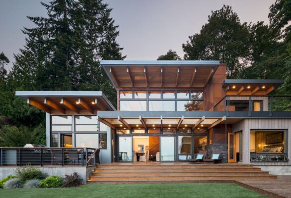 Island Retreat Features Pacific Northwest-style House by Coates Design