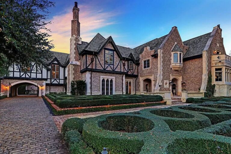 This English Manor Estate in Houston was Built of Only The Finest Materials