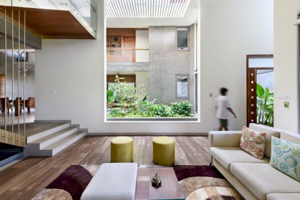 Anvar Residence with Beautiful Landscape in India by Silpi Architects