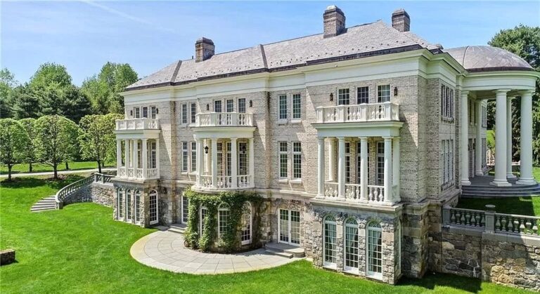 Magnificent European-inspired Manor in Connecticut Built to the Highest ...