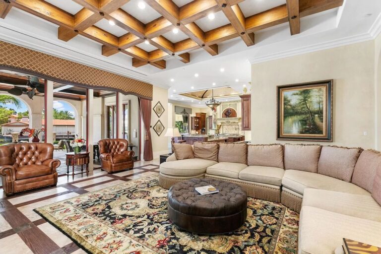 Chic Mansion in Boca Raton with Excellent Blend of Old World ...