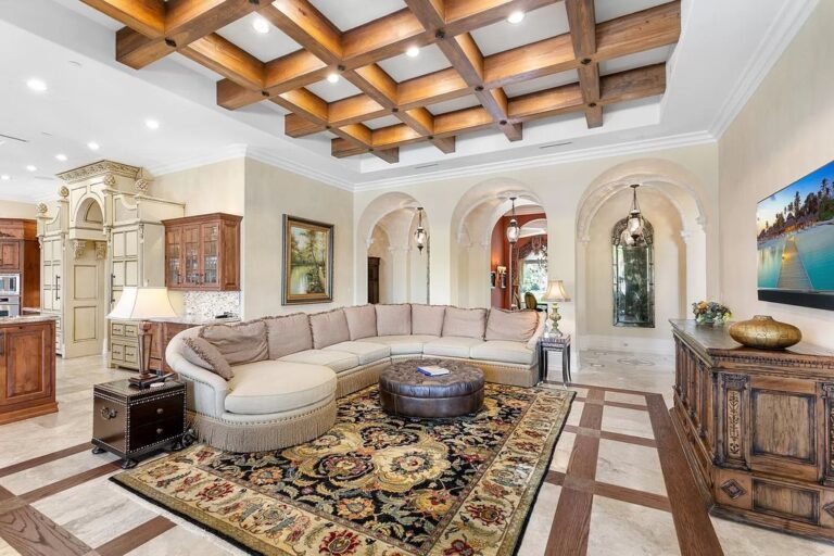 Chic Mansion in Boca Raton with Excellent Blend of Old World ...