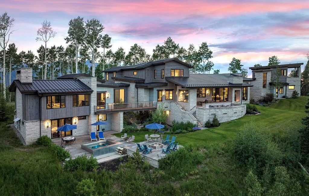 An Impeccable Estate in Telluride Composed of Stone, Steel and Glass ...