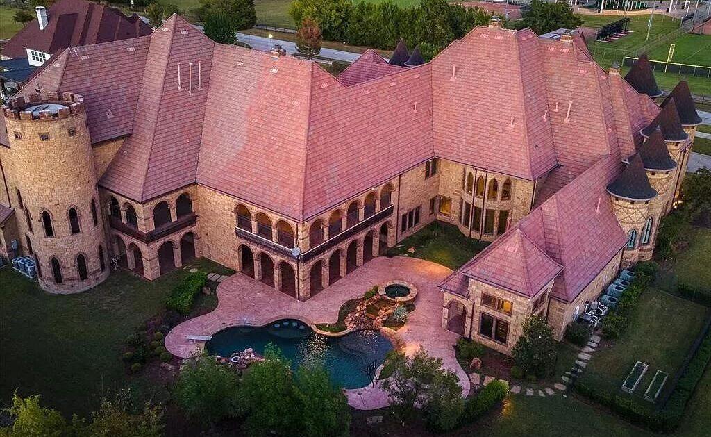 This Incredible Custom Castle Estate in Southlake has It All with ...